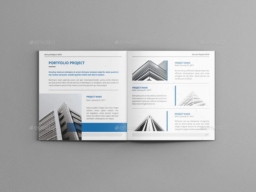 Square Annual Report, Print Templates | GraphicRiver