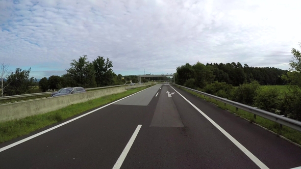 Car Driving on the Autobahn, Stock Footage | VideoHive