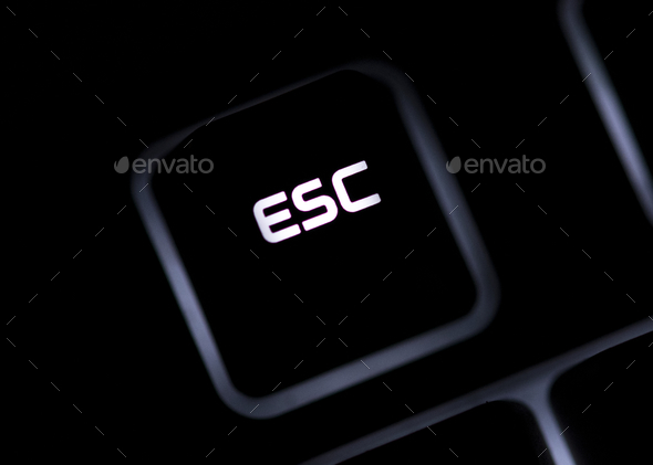 Closeup of a black computer keyboard and ESC button Stock Photo by Rawpixel
