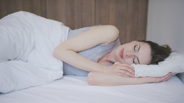 Woman Sleeping on Mattress, Stock Footage | VideoHive