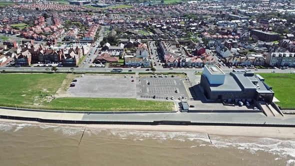 Aerial View of Rhyl in Wales in UK, Stock Footage | VideoHive