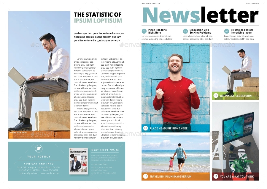 Multipurpose Newsletter, Print Templates | GraphicRiver