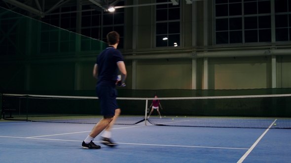 Serve by Professional Tennis Player, Stock Footage | VideoHive