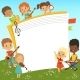 Cartoon Frame with Musician Childrens and Empty by ONYXprj | GraphicRiver