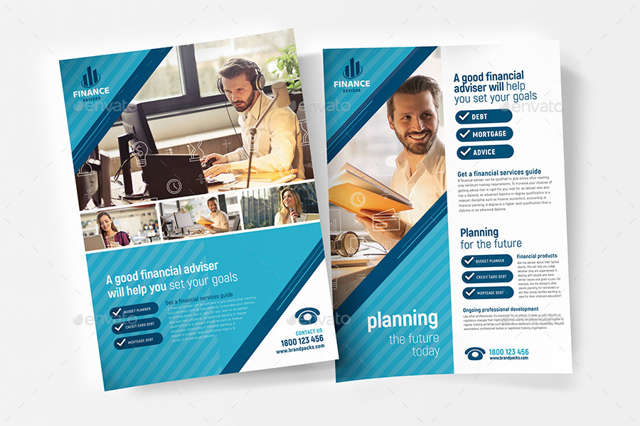 Financial Advisor Poster Templates, Print Templates | GraphicRiver