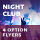 Night Club Flyers – 4 Options, Print Templates | GraphicRiver