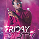 Friday Party Party Flyer, Print Templates | GraphicRiver