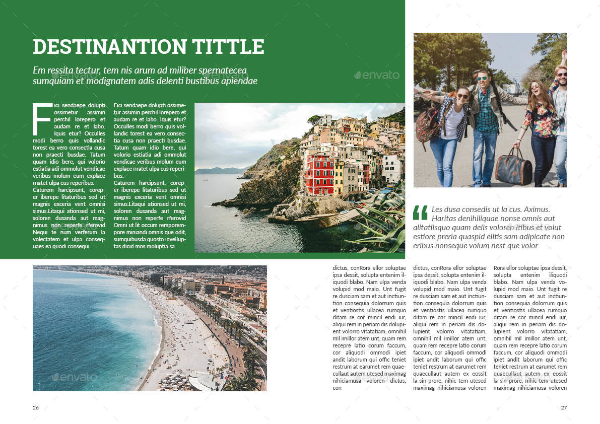 Destination - Travel Magazine, Print Templates | GraphicRiver