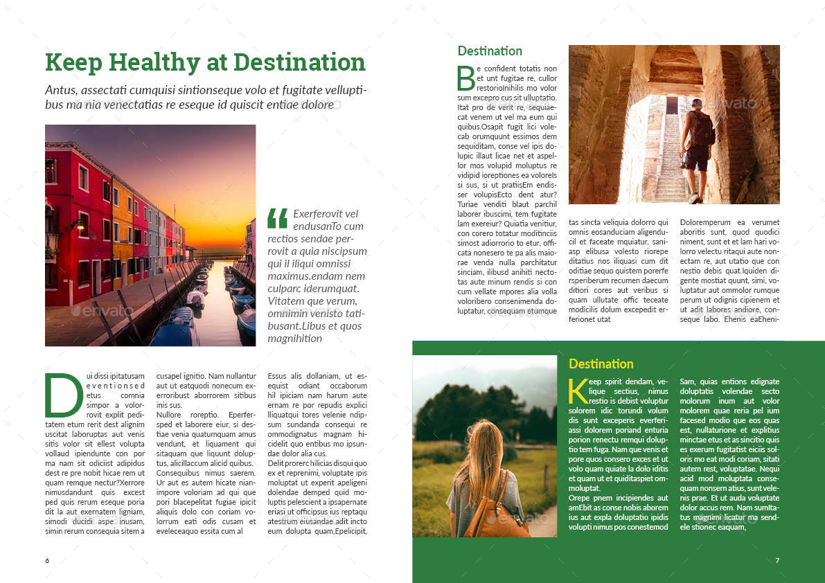 Destination - Travel Magazine, Print Templates | GraphicRiver