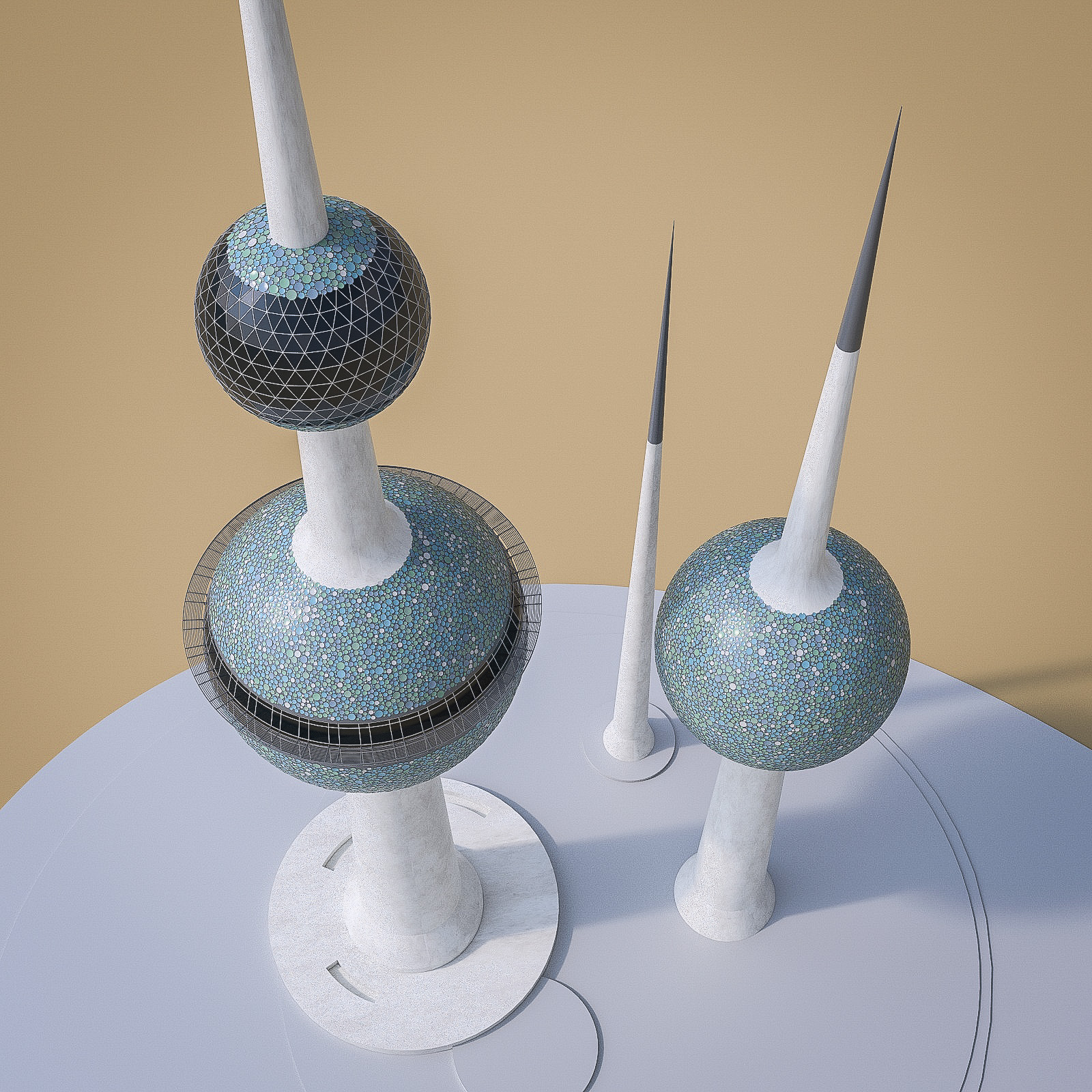 Kuwait Towers by harumscarum | 3DOcean