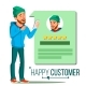 Happy Client Vector. Positive Testimonials, Vectors | GraphicRiver