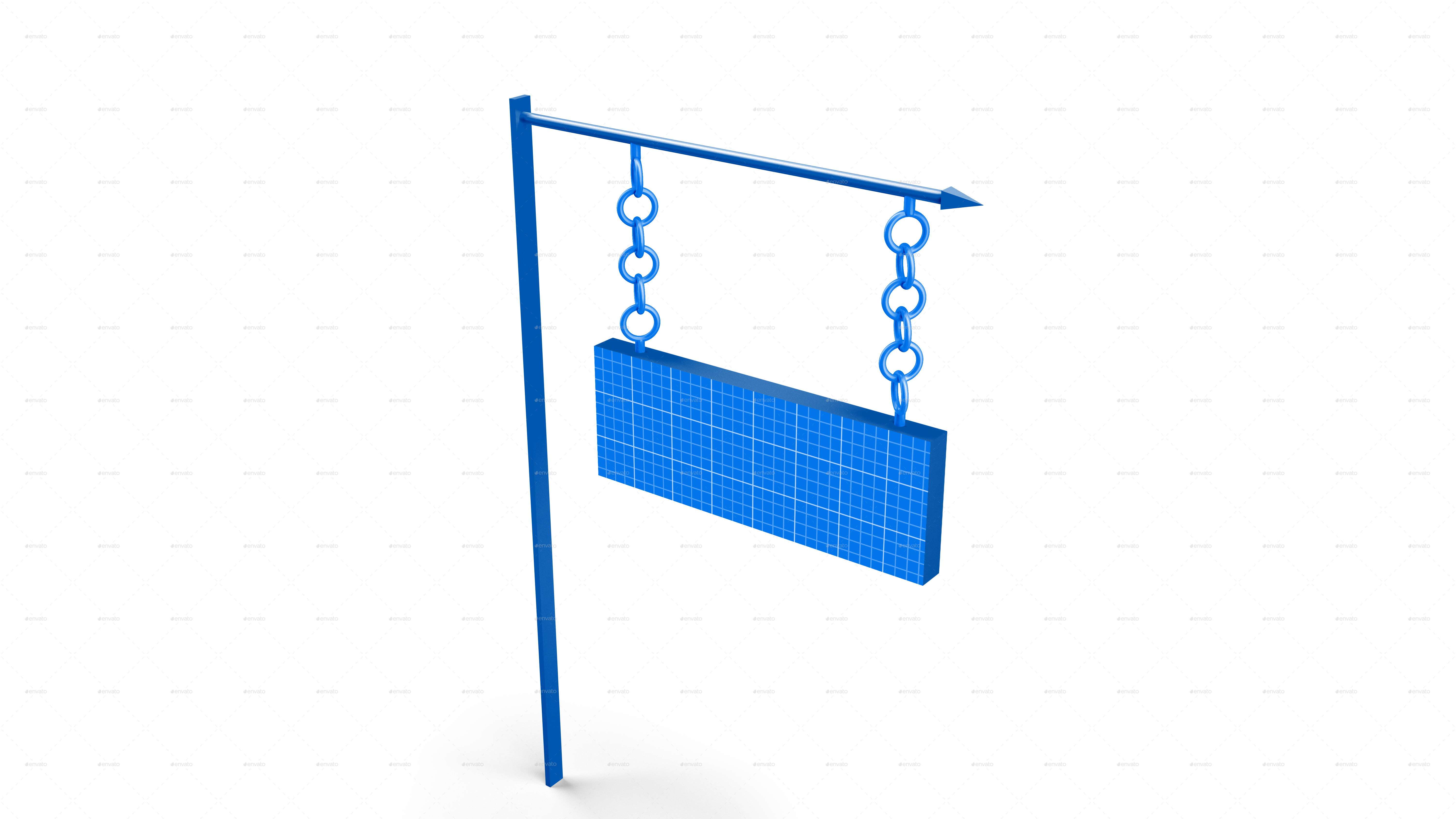 Hanging Wall Sign Board Mockup V2, Graphics | GraphicRiver