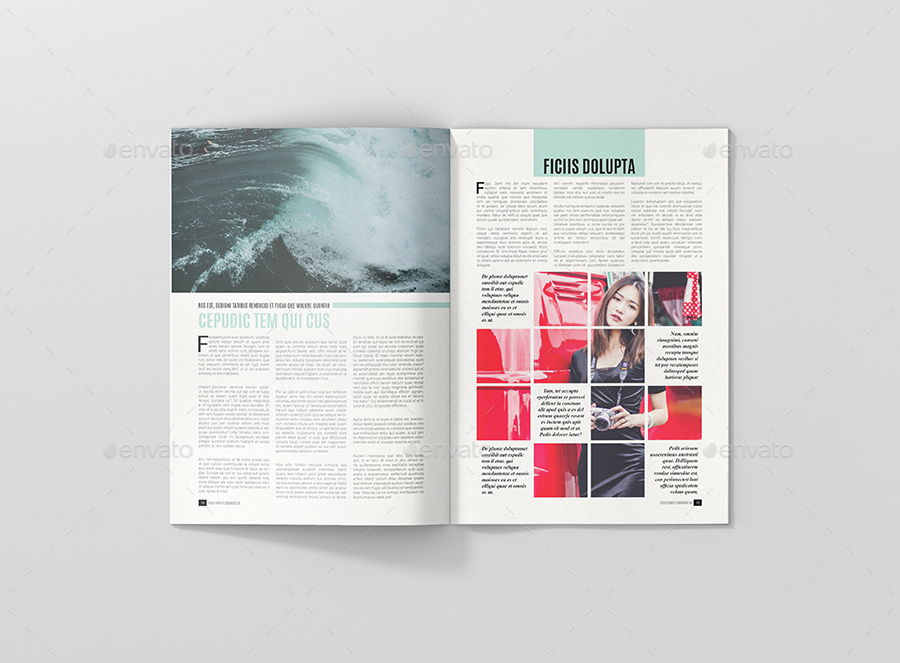 Minimal Magazine Template, Print Templates | GraphicRiver