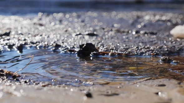 Shot of Water Dripping Into Puddle, Stock Footage | VideoHive