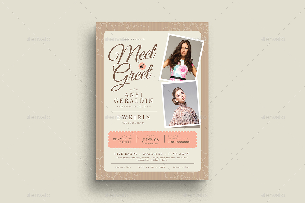 Meet & Greet Flyer, Print Templates | GraphicRiver