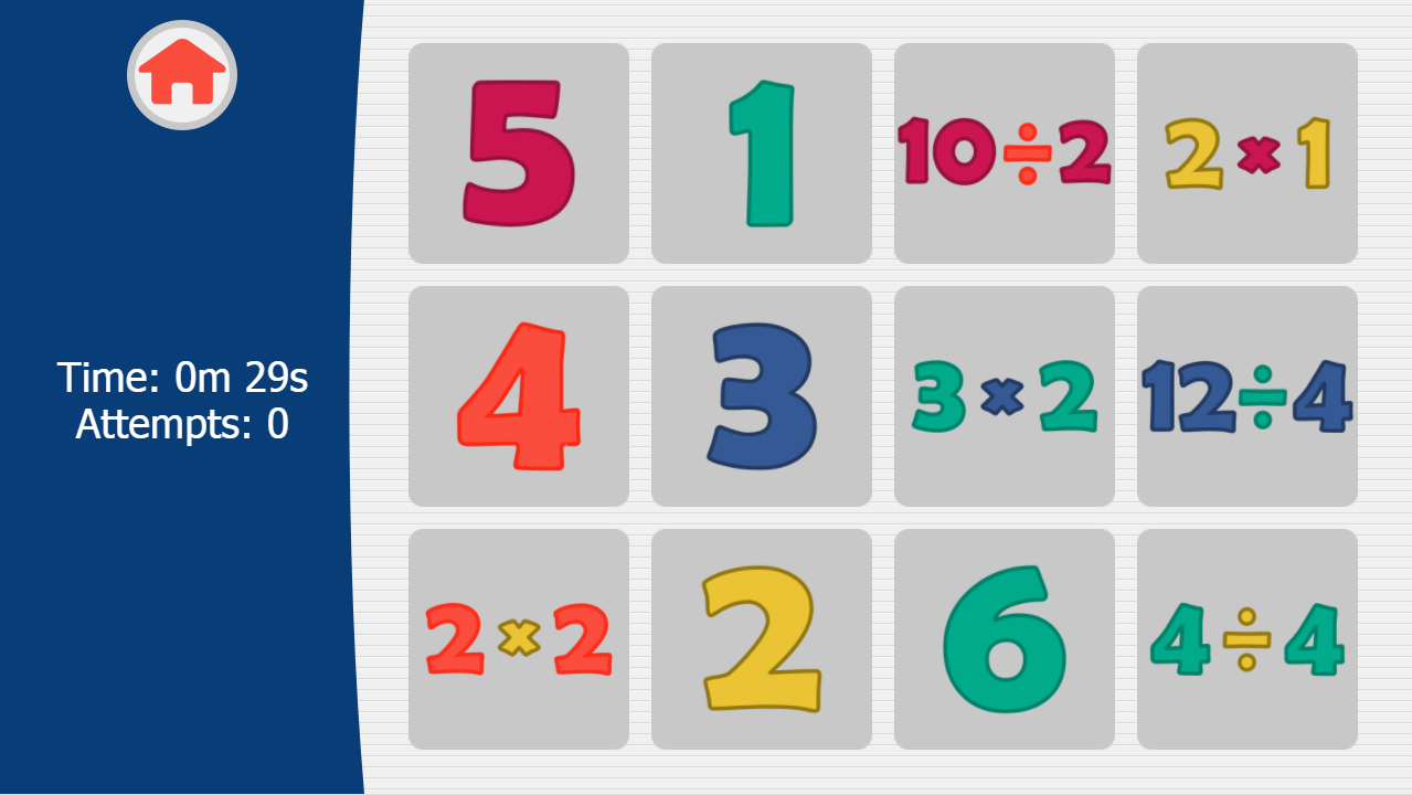 MemMath! - HTML5 Educational Game by trezegames | CodeCanyon