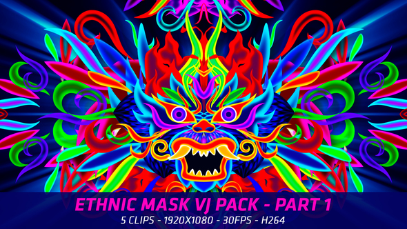 Ethnic Mask VJ Packs, Motion Graphics | VideoHive