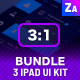 UI Bundle | 3 Tables App Dashboard Kit, Web Elements | GraphicRiver