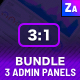 Admin Panels Bundle | 3 Admin Panels Kit, Web Elements | GraphicRiver