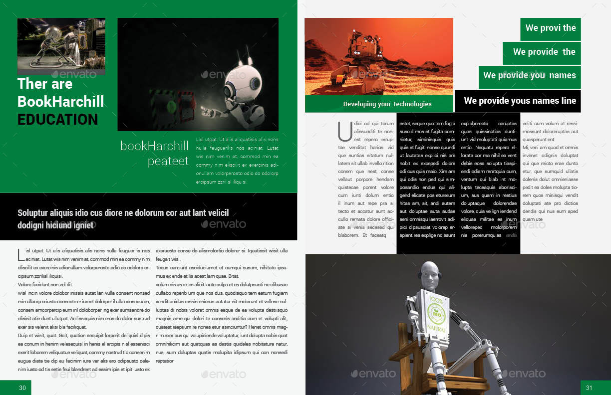 Robotic Magazine, Print Templates | GraphicRiver