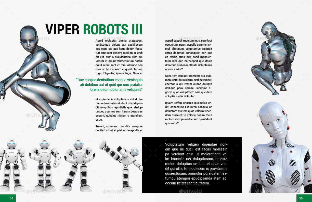 Robotic Magazine, Print Templates | GraphicRiver
