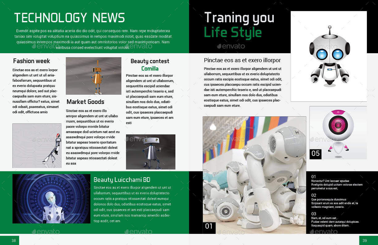 Robotic Magazine, Print Templates | GraphicRiver