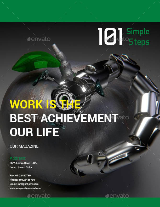 Robotic Magazine, Print Templates | GraphicRiver
