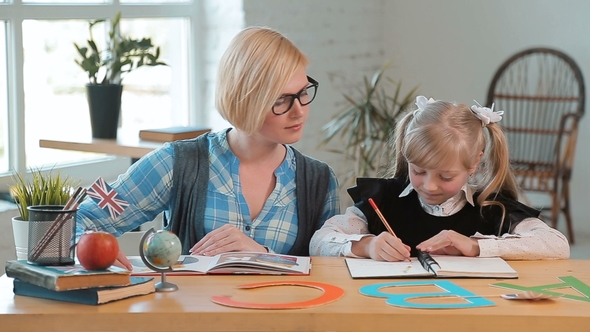 Teacher Praises the Student, Stock Footage | VideoHive