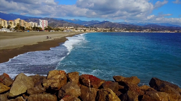 Aerial Photograph of the City Beach, Stock Footage | VideoHive