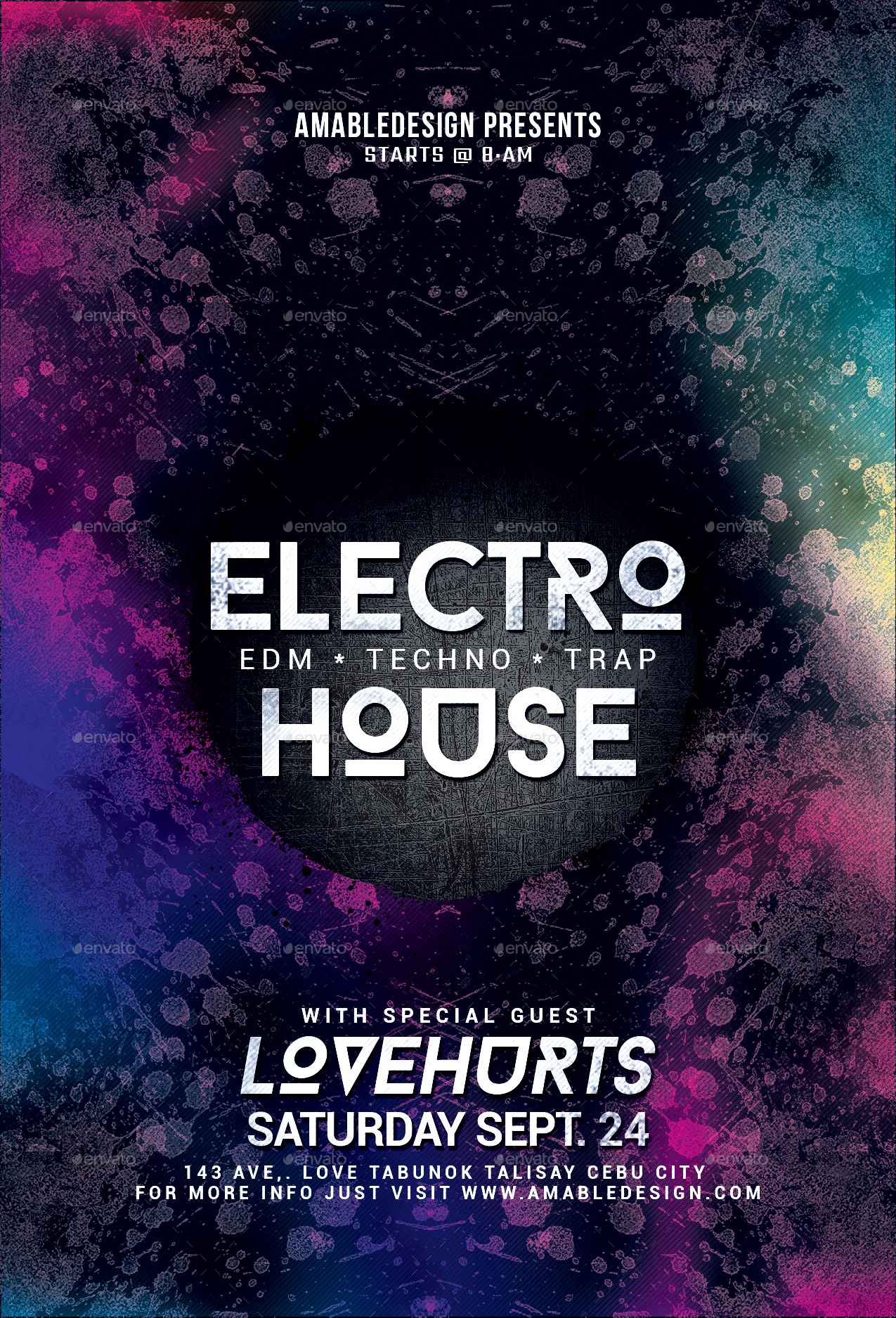 3 in 1 Electro Flyer/Poster Bundle, Print Templates | GraphicRiver