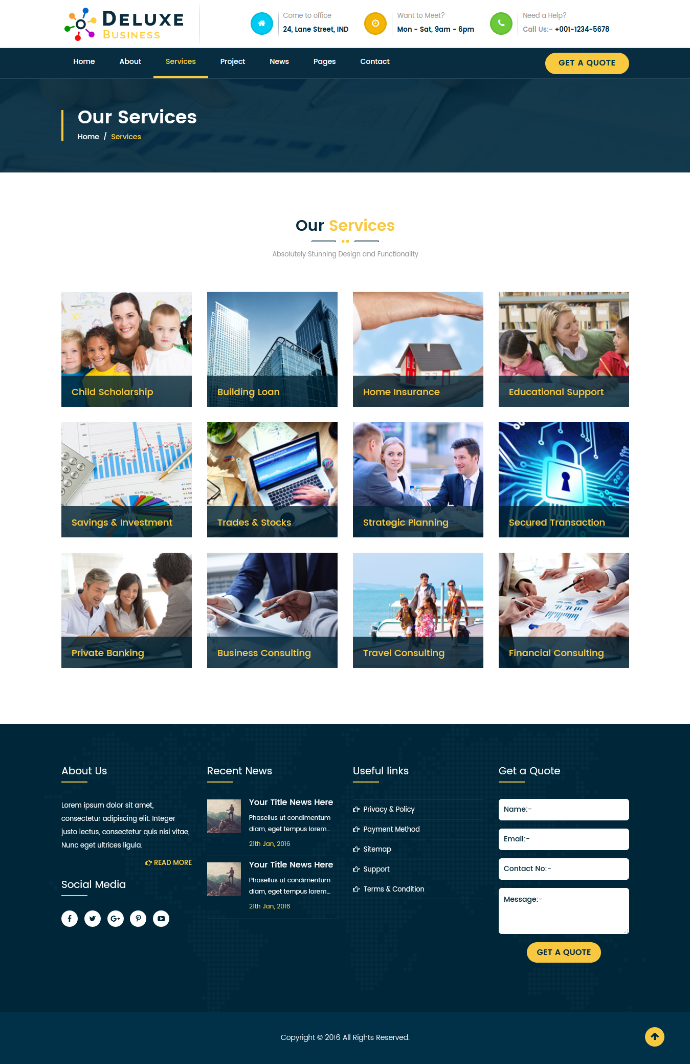 Deluxe Business HTML Template by viaviwebtech | ThemeForest