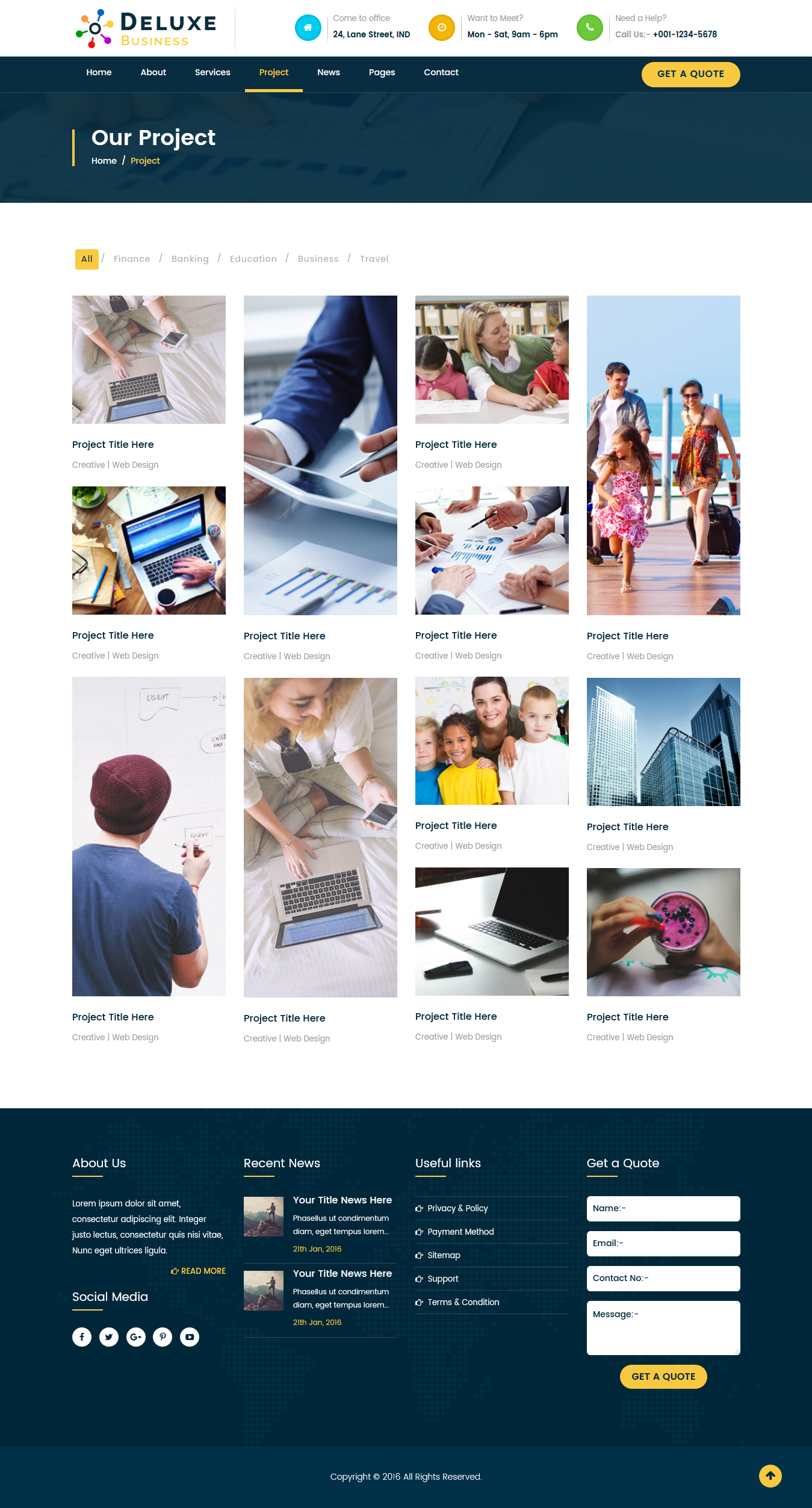 Deluxe Business HTML Template by viaviwebtech | ThemeForest