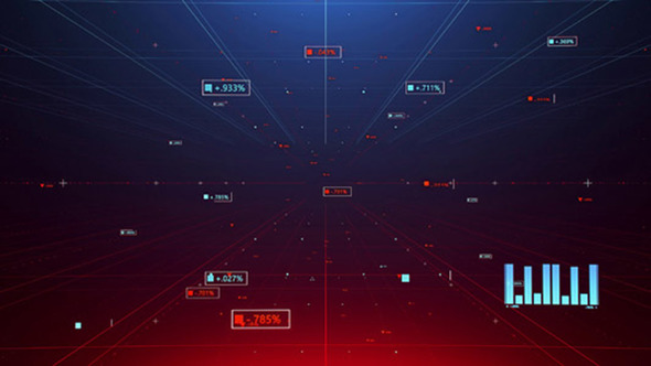 Business Background with Growing Rates, Motion Graphics | VideoHive