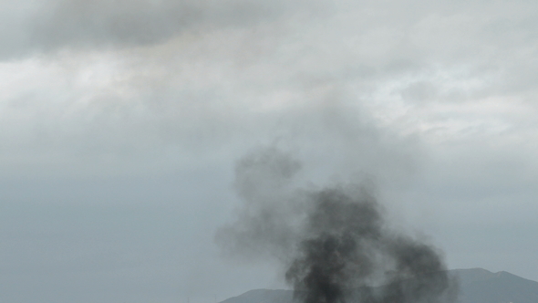 Column of Black Smoke, Stock Footage | VideoHive