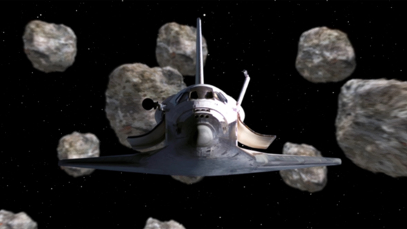 Meteor Field and Spacecraft, Motion Graphics | VideoHive
