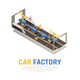 Car Factory Isometric Composition, Vectors | GraphicRiver
