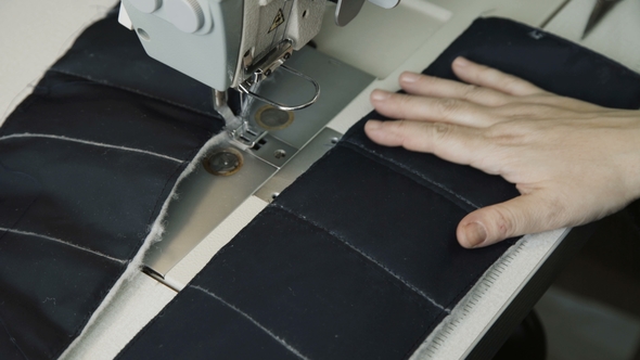 Process of Sewing Clothes with Sewing Machine., Stock Footage | VideoHive