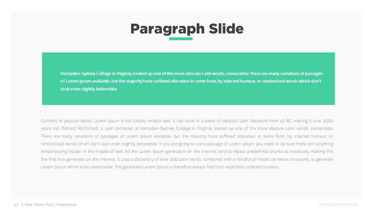 Now Power Point Presentation Template, Presentation Templates ...