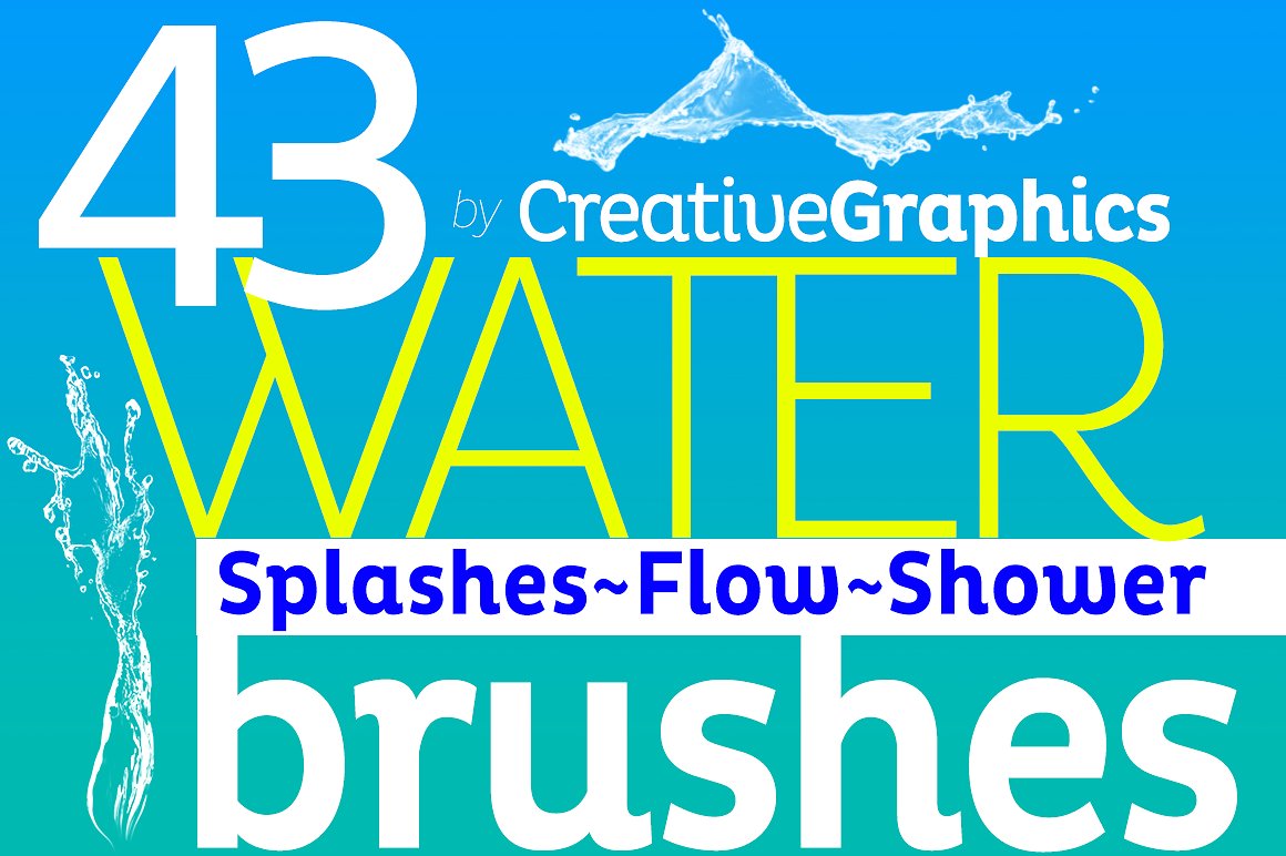 Water Brushes for Photoshop CS2-CC, Add-ons | GraphicRiver