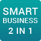 Smart Business - 2 In 1 PowerPoint Templates Bundle, Presentation Templates
