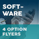IT – Software Flyers – 4 Options, Print Templates | GraphicRiver