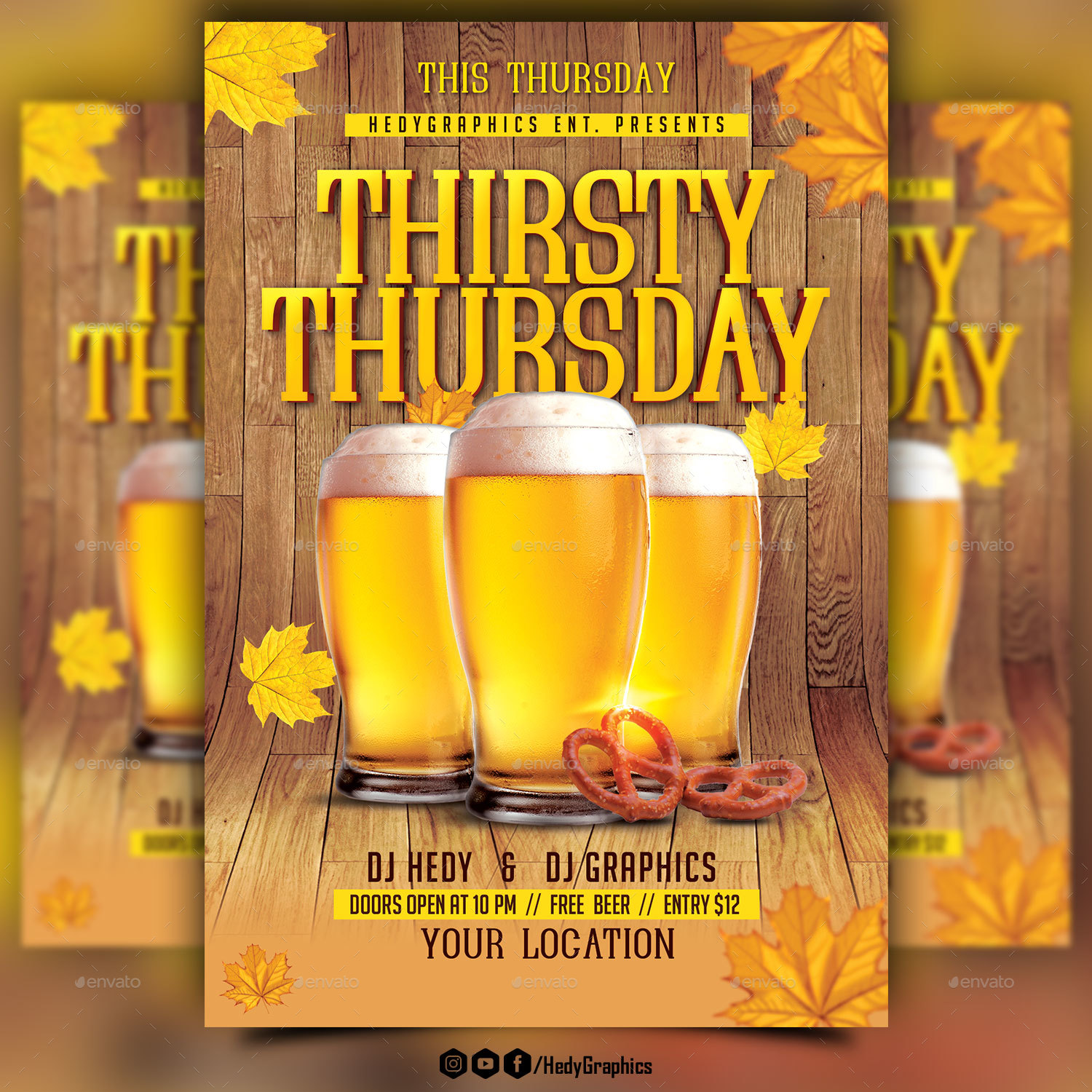 Thirsty Thursday - Flyer Template, Print Templates | GraphicRiver