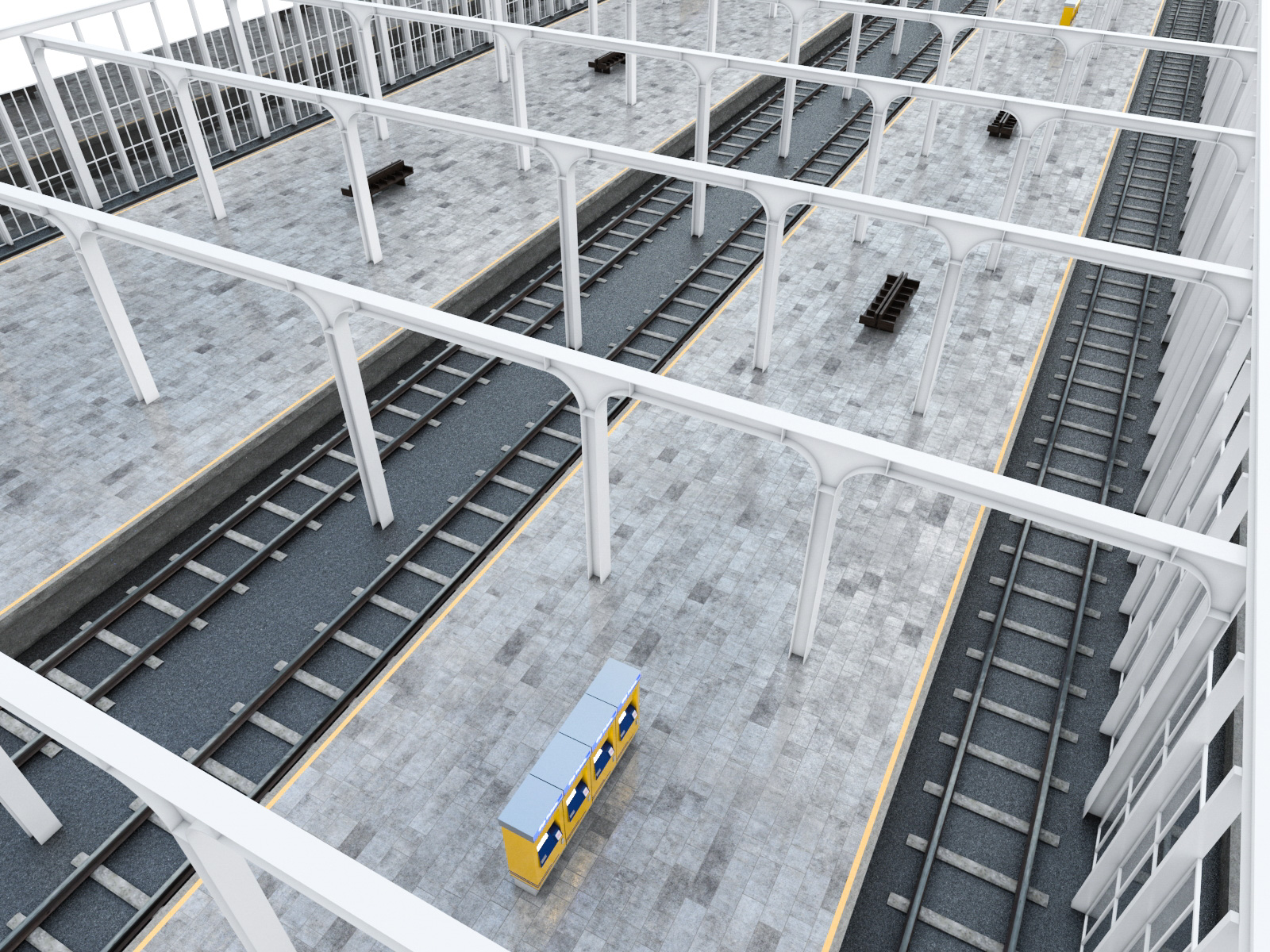 Train Station 01 by harumscarum | 3DOcean