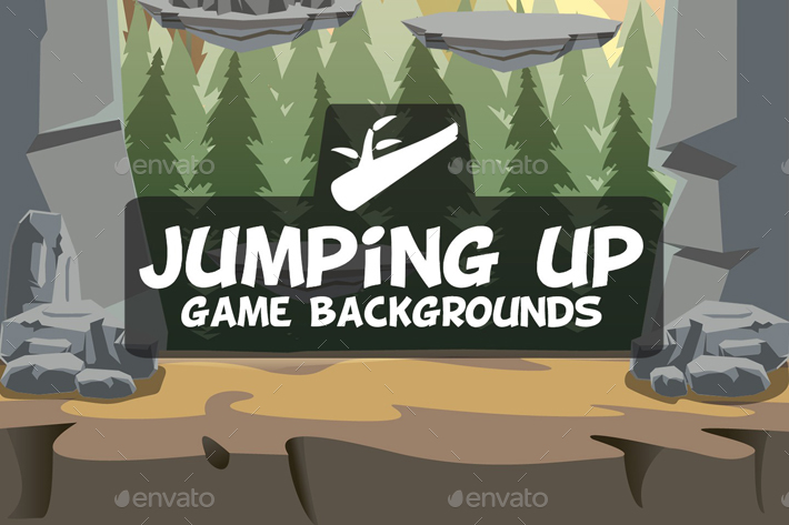 Vertical Jump Backgrounds, Game Assets | GraphicRiver