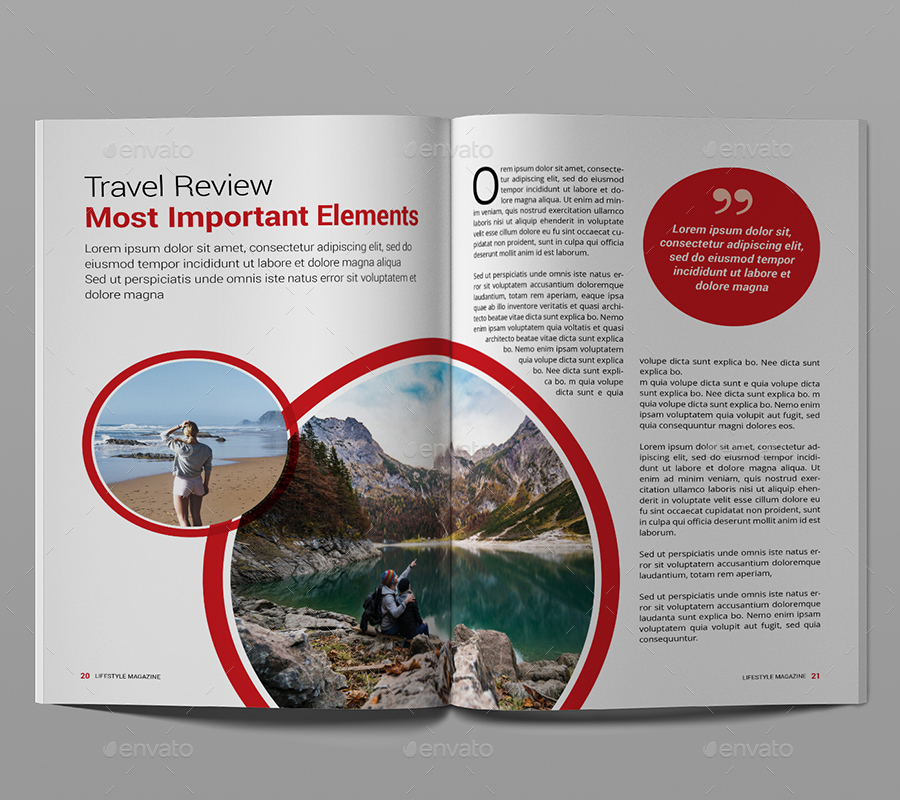 Round Style Magazine Template, Print Templates | GraphicRiver