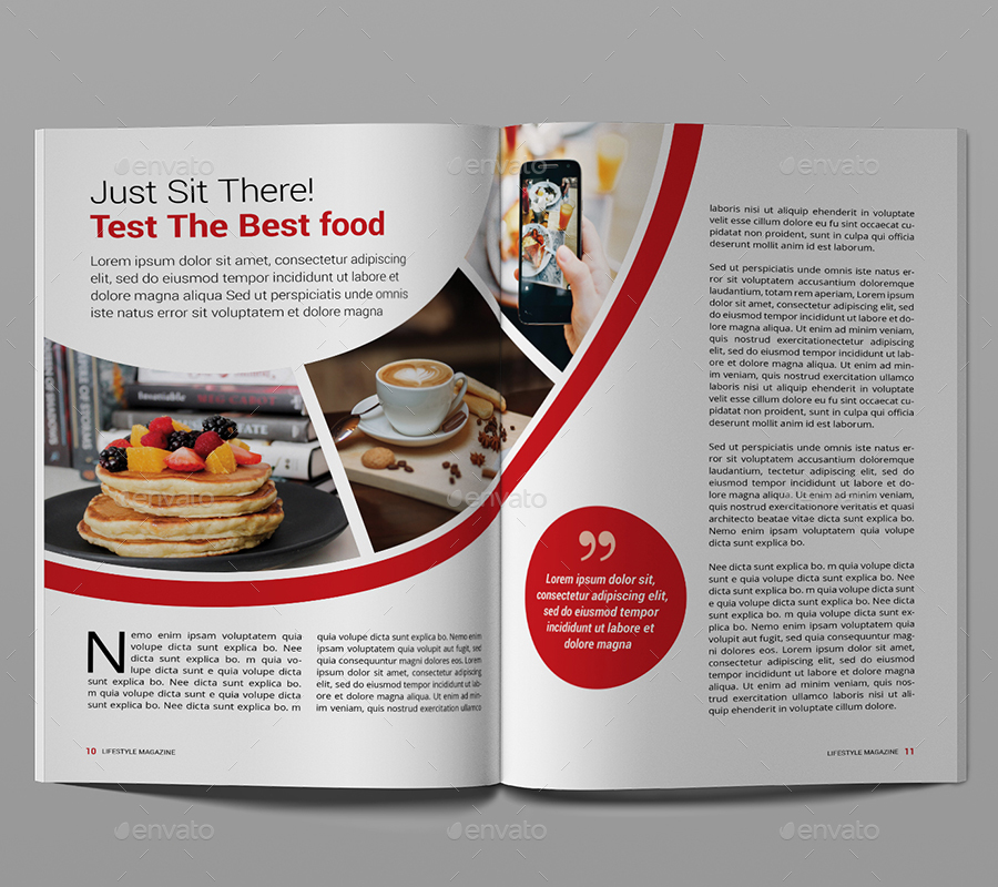 Round Style Magazine Template, Print Templates | GraphicRiver