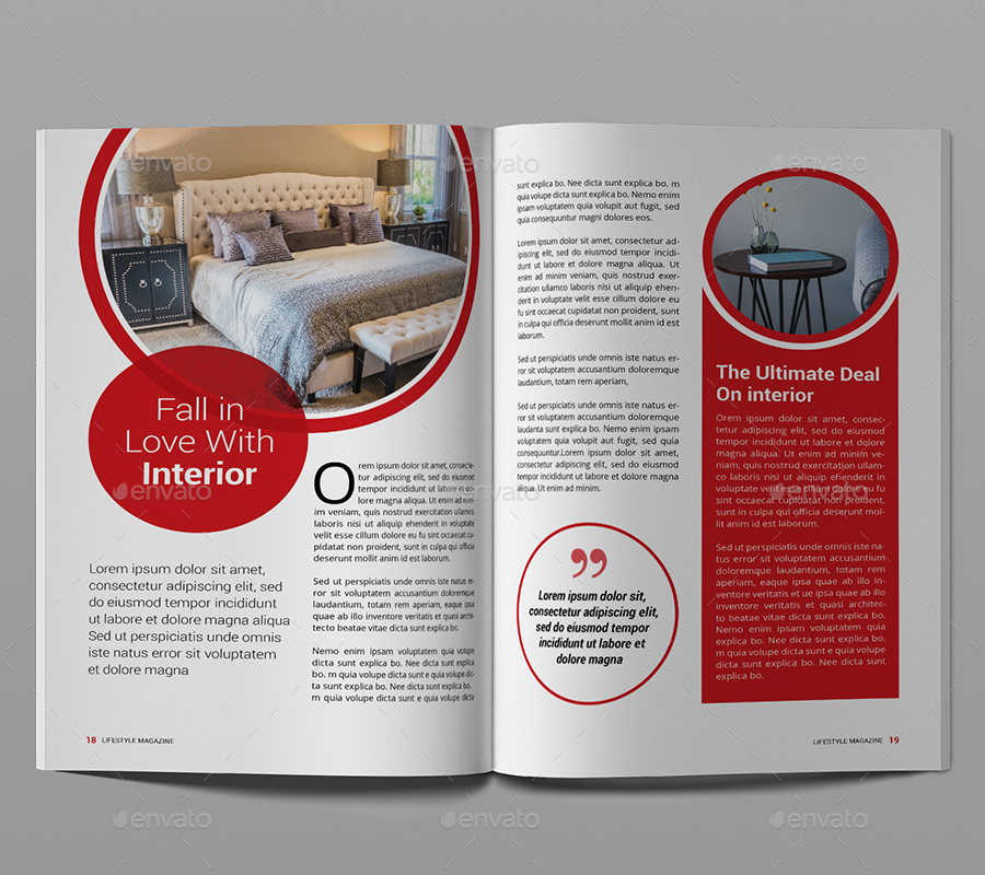 Round Style Magazine Template, Print Templates | GraphicRiver