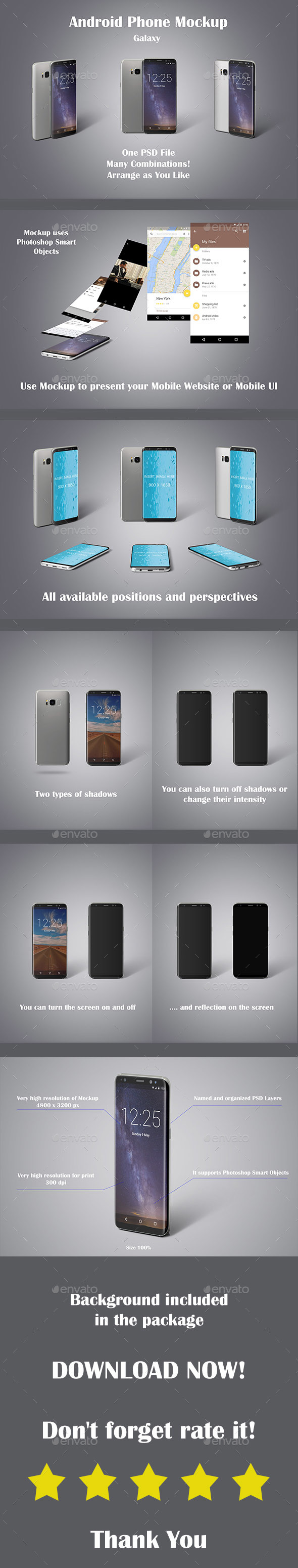 Android Phone Mockup by Histeryk | GraphicRiver