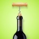 Wine Bottle with Bottle-Screw and Cork Vector, Vectors | GraphicRiver
