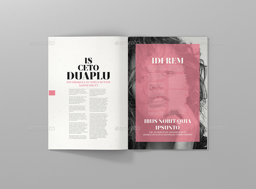 Clean Magazine Template, Print Templates | GraphicRiver